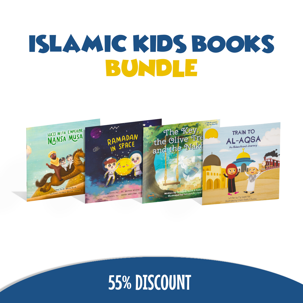 4 Islamic Kids Books Bundle for 2-6 Year Olds | 55% OFF | My Salah Mat