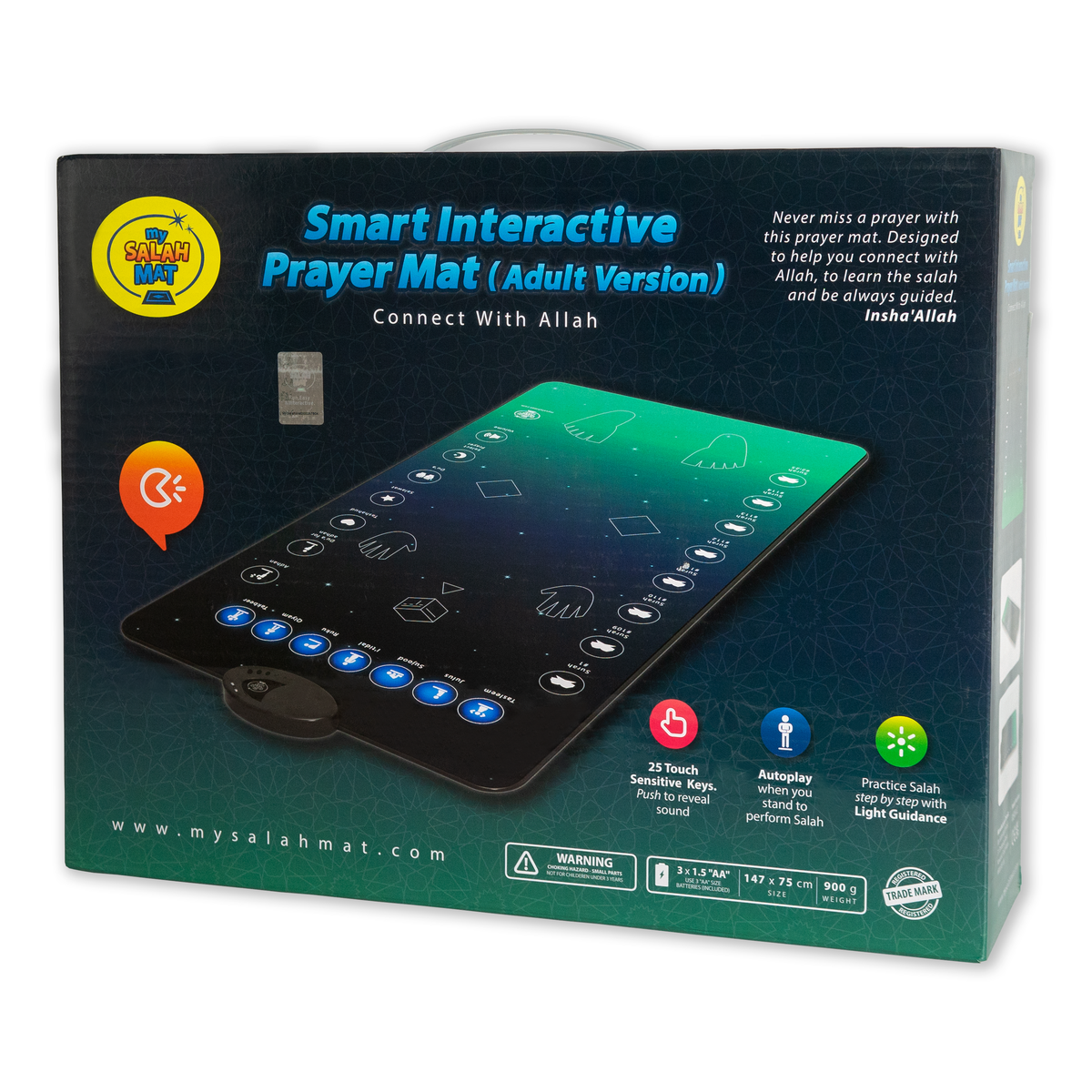 Smart Interactive Adult Prayer Mat | Adult & Revert Version | Ramadan ...