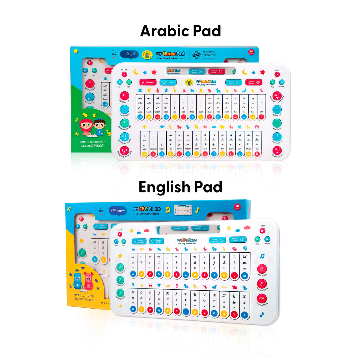 Interactive Pads Bundle | Learn English & Arabic | My Salah Mat