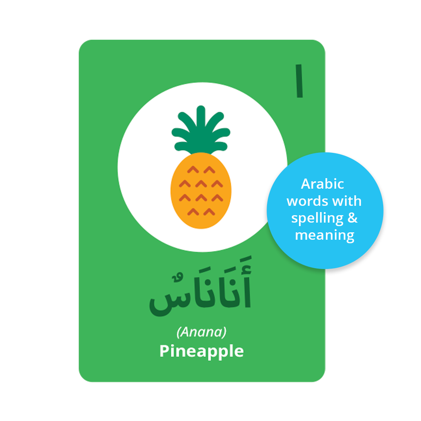 Free Download: Arabic Words Flashcards | Beginner Level in Arabic | Ra ...