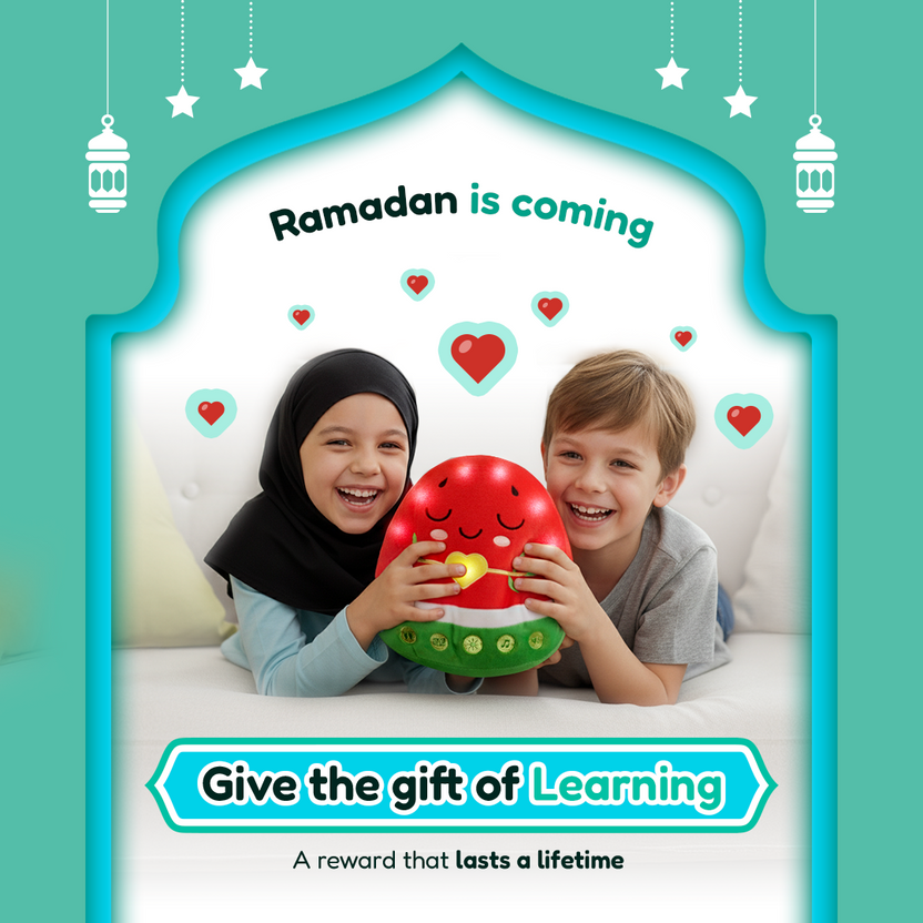Nūr the Watermelon | A NEW Light-Up Interactive Islamic Plushie, Learn ...
