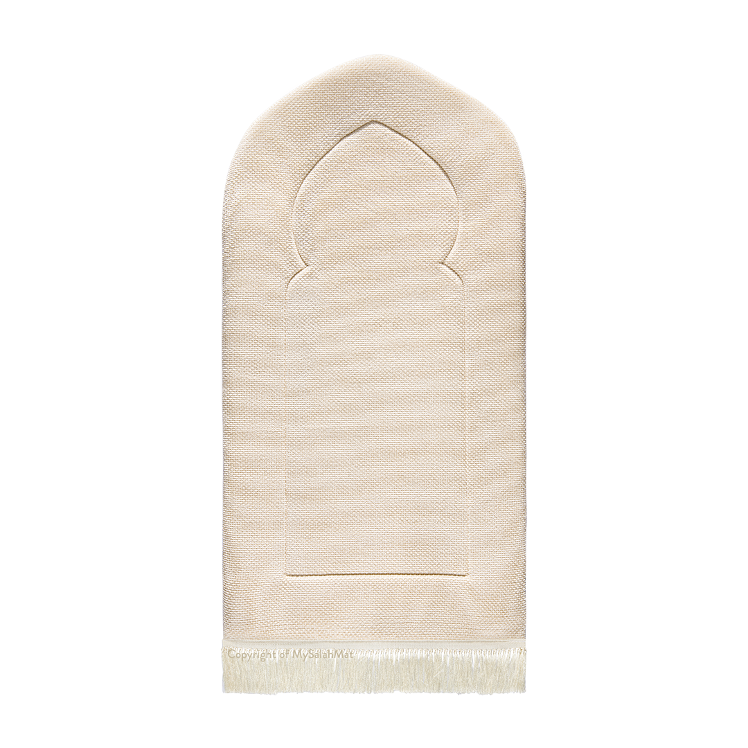 Padded Prayer Mat with Luxury Sand Arched Design by Urban Rugs UK | Ra ...